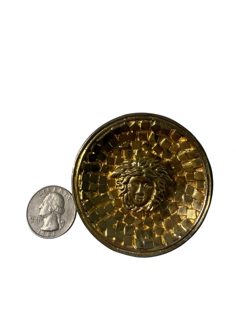 Versace | Jewelry | Rare Vintage Gianni Versace Medusa Mosaic Gold Tone ...